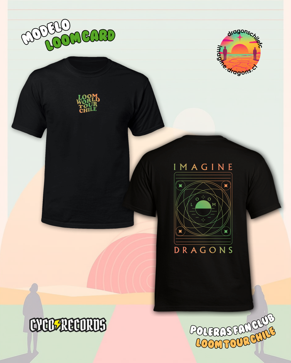 Polera Imagine Dragons Loom Card Negra – Cyco Records