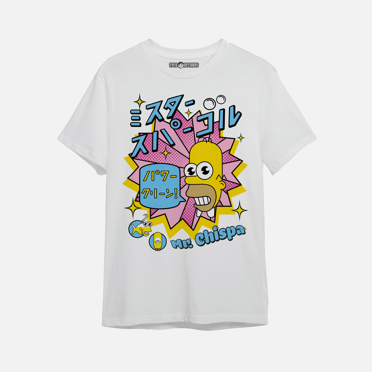 Los simpsons - Mr Chispa - Polera Blanca – Cyco Records