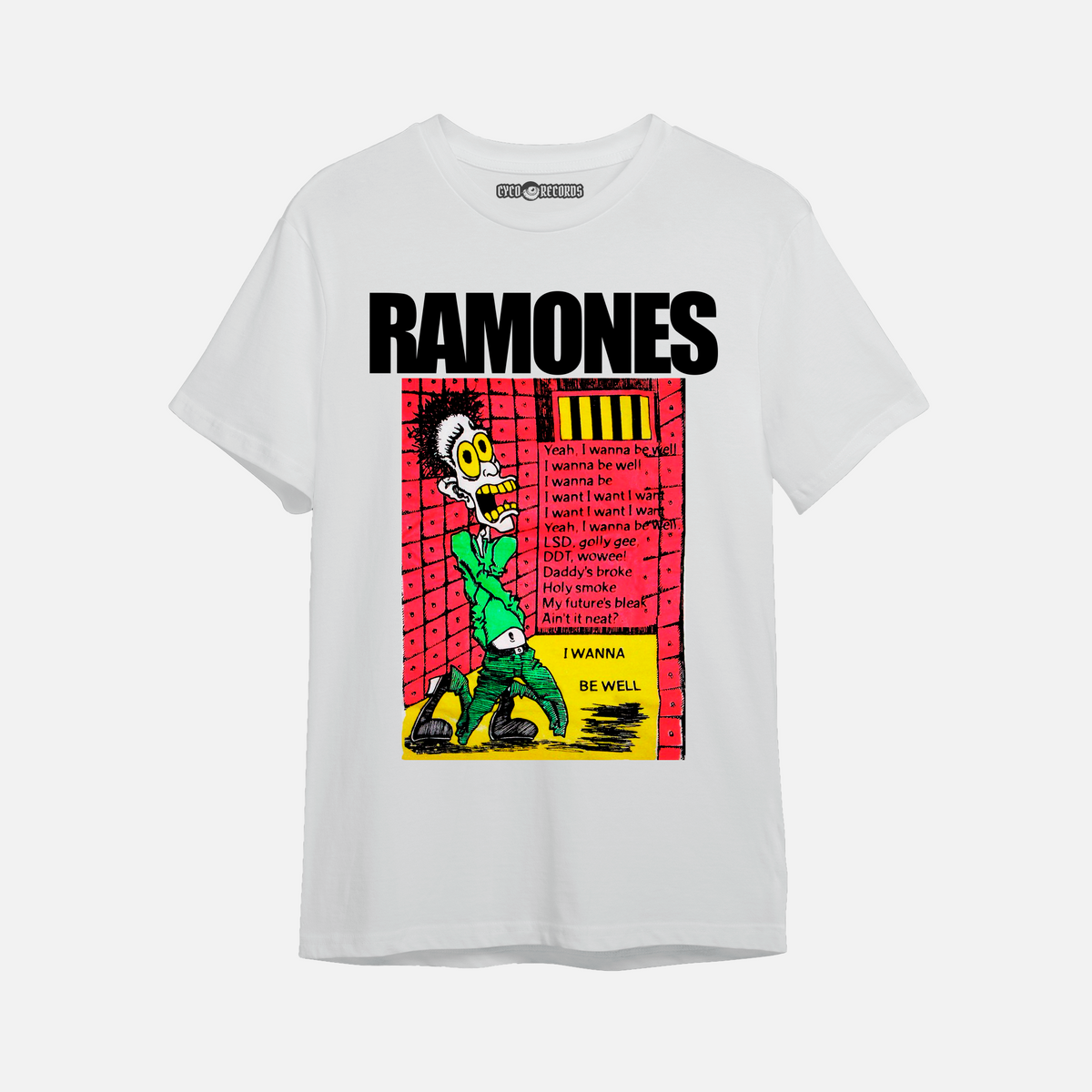 Ramones I Wanna Be Well - Hardcore Punk / Rock - Polera – Cyco Records